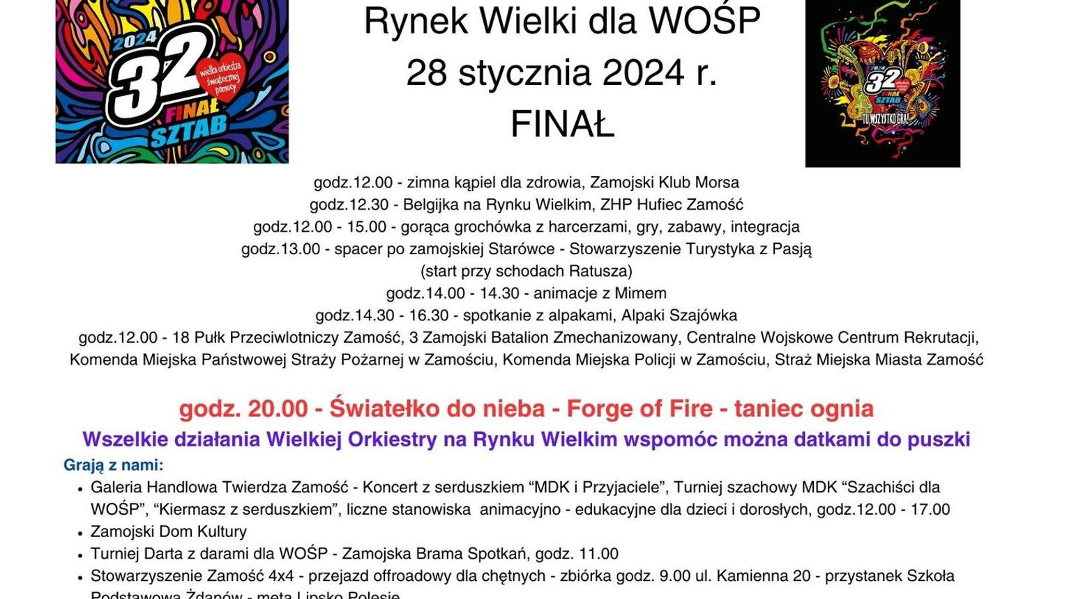 Zamość: Finał WOŚP [Program]